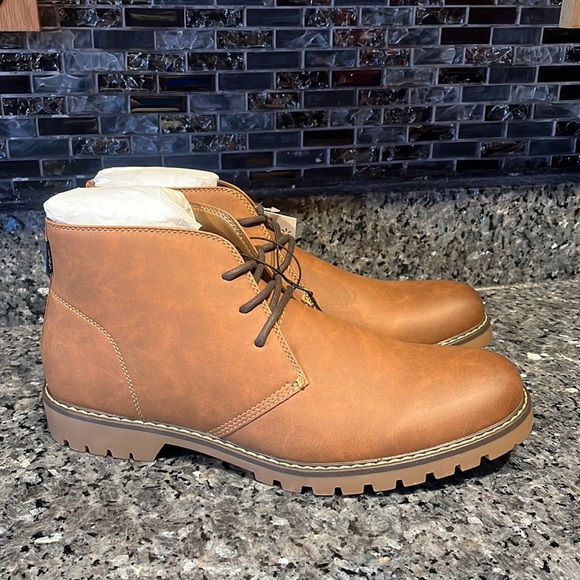 Chaps | Shoes | Nib Chaps Lug Sole Brown Chukka Ankle Boots Vegan ...